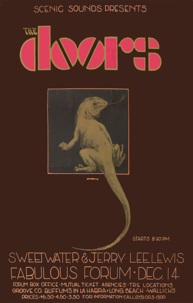 Doors - Lizard - Concert Poster – GratefulPoster, GratefulPatch ...
